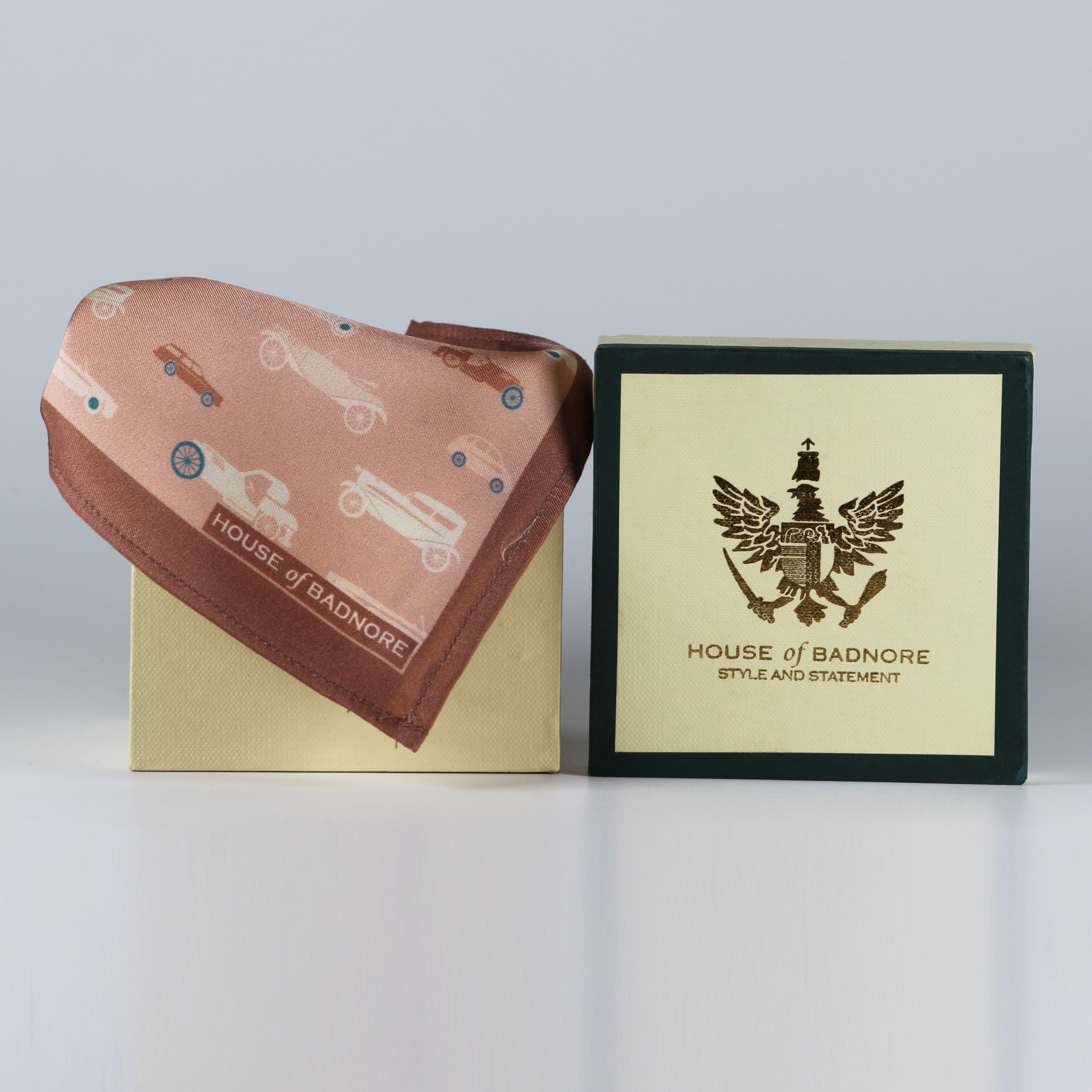 Vintage Car Pocket Square by House of Badnore